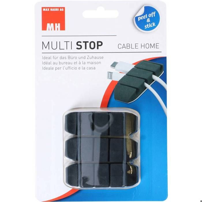 Cablehome Support de câble autocollant 135358 noir 3 pc(s) | MOULURE ...