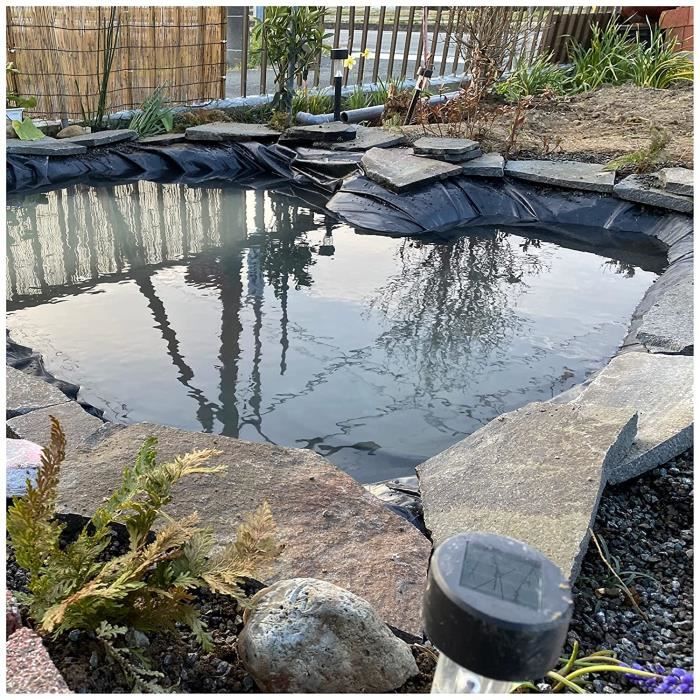 Bâche de Bassin en PVC 3 x 5.5 m, Bâche de Bassin Souple pour Jardins ...