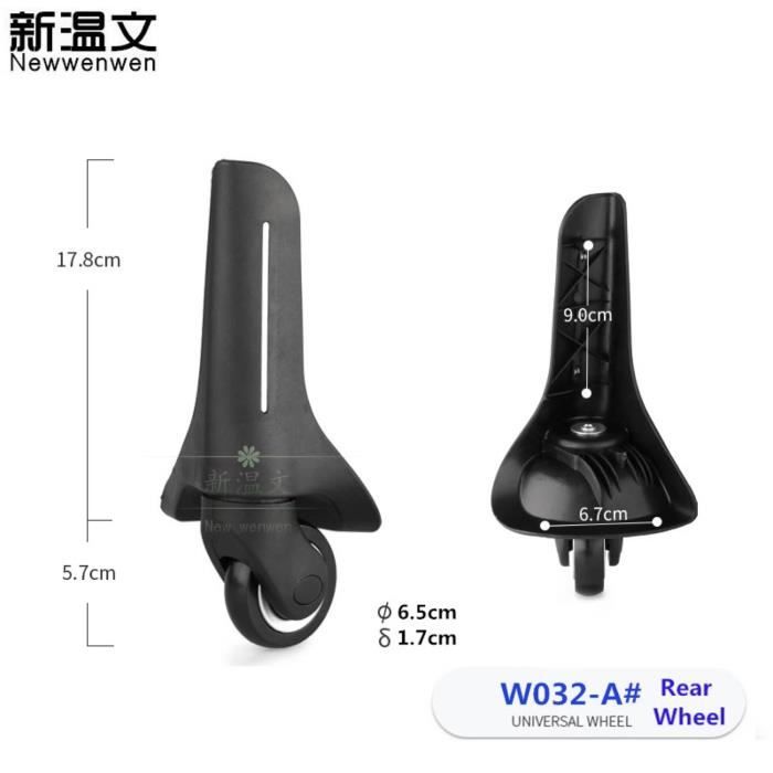 W032 une roue arrière - Pièces De Rechange De Roue De Bagage, Pour Valise De Chariot, Réparation ...