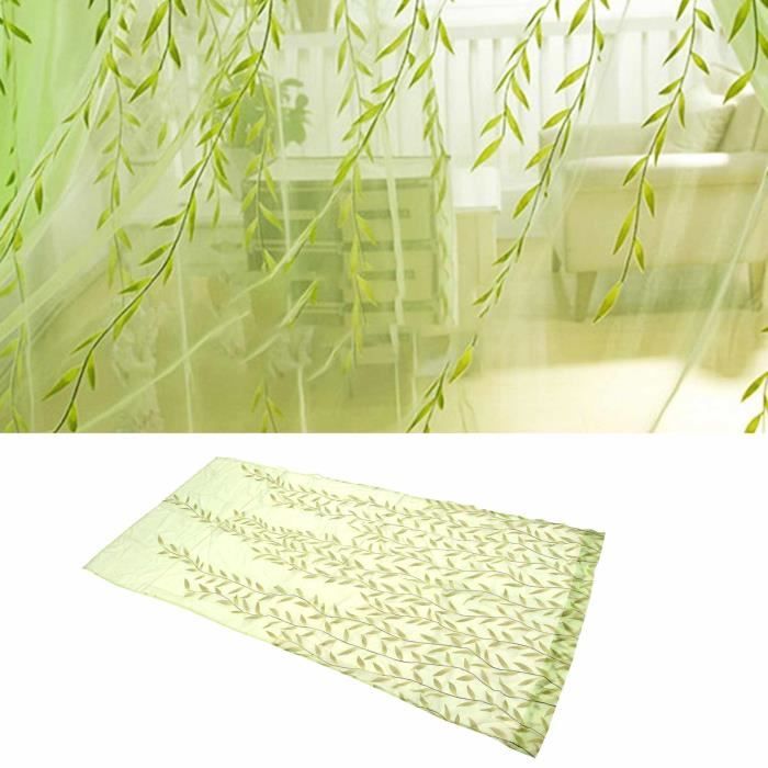 Rideau transparent - CIKONIELF - Voilage - 200 x 100 cm - Polyester ...