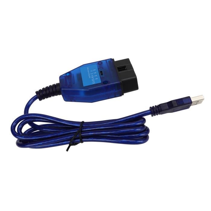 Dilwe câble adaptateur OBD II Câble de Diagnostic de Voiture OBDII, Outil de Diagnostic de ...