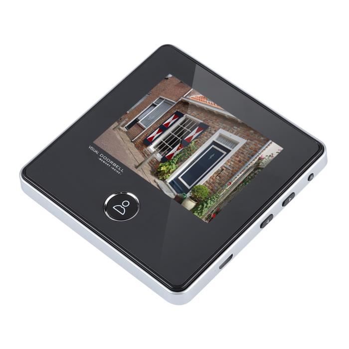 Caméra de porte HD, judas de sécurité 3MP HD caméra de sonnette Vision ...