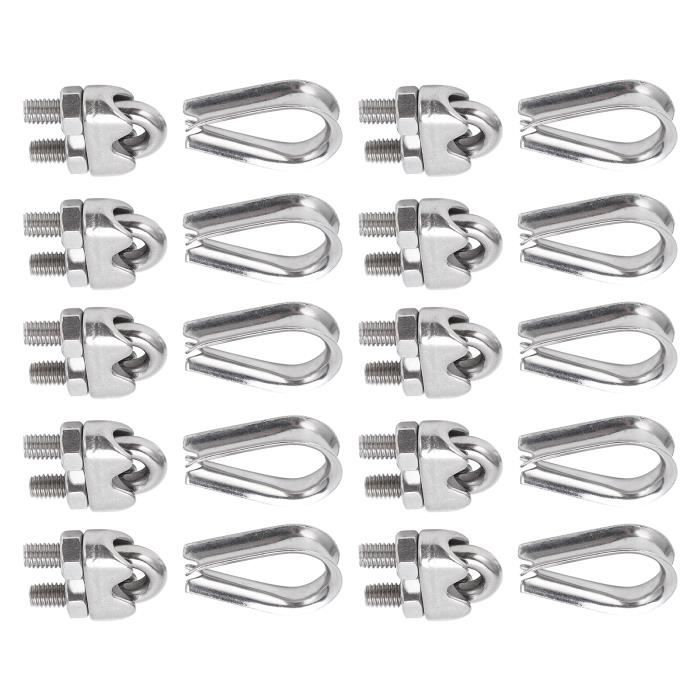 GOTOTOP Collier de câble métallique marin Collier de câble métallique ...
