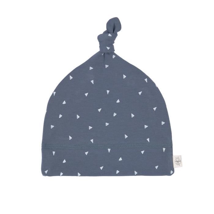 Bonnet bébé Lässig Interlock Gots - triangle bleu - 0/2 mois ...