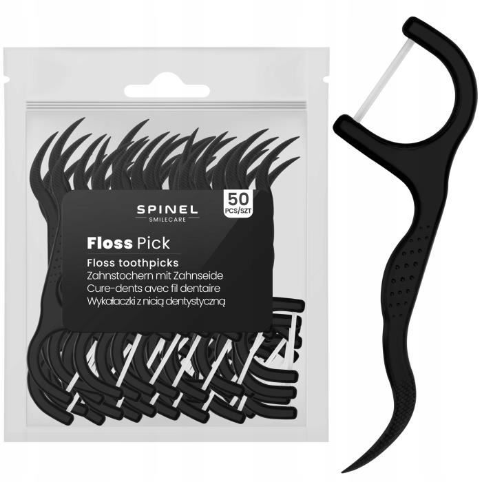 Cure-dents avec fil dentaire - Spinel - Floss Pick - Cire douce ...