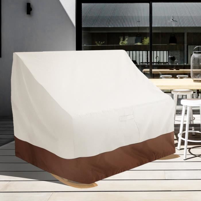 Double Housse de chaise de protection Meubles de jardin 127x101x114cm ...