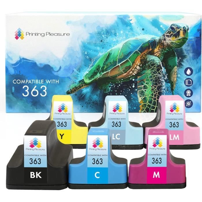 6 Xl Compatibles Hp 363 Cartouches D'Encre Pour Photosmart 3110 3210 ...