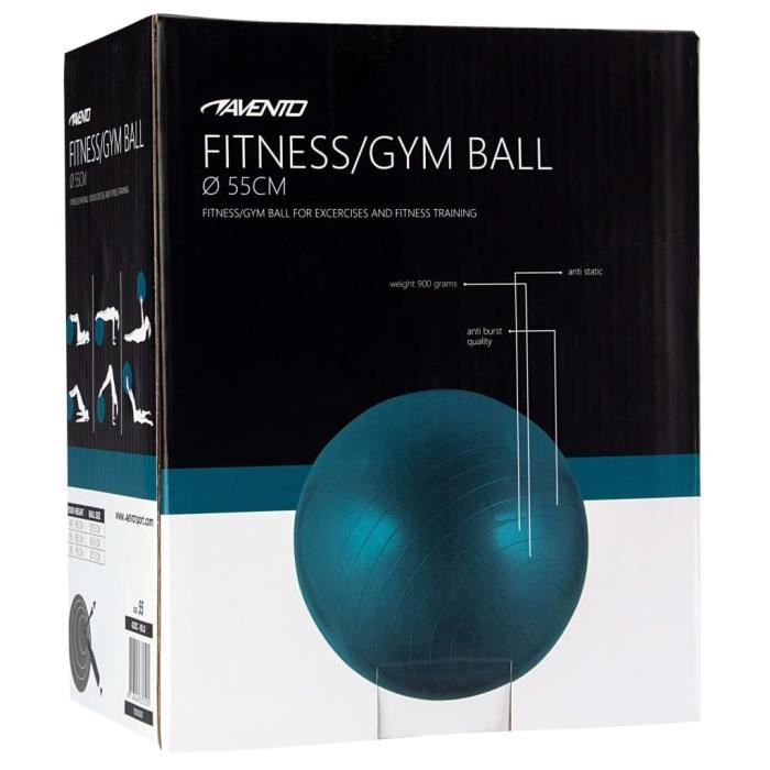 (433417) Ballon de fitness/d'exercice Diamètre 55 cm Bleu DBA ...