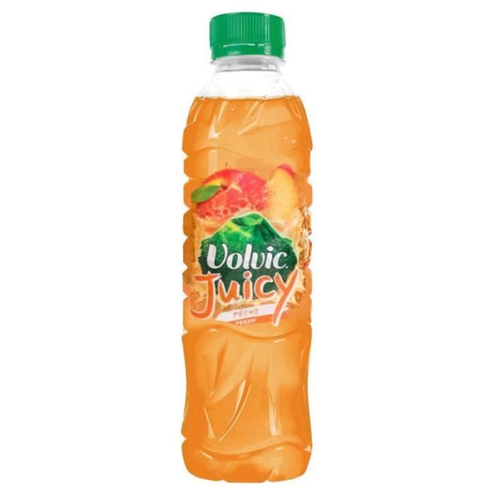 Volvic Juicy Pêche 50cl (pack de 24) - Cdiscount Au quotidien