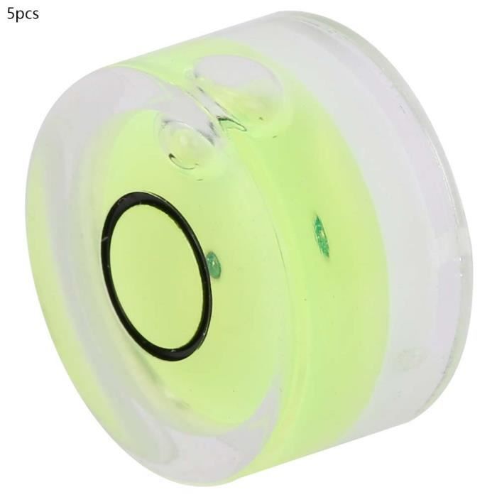 Zerone Niveau à bulle rond 5 pièces 15mm diamètre outil de mesure Mini ...
