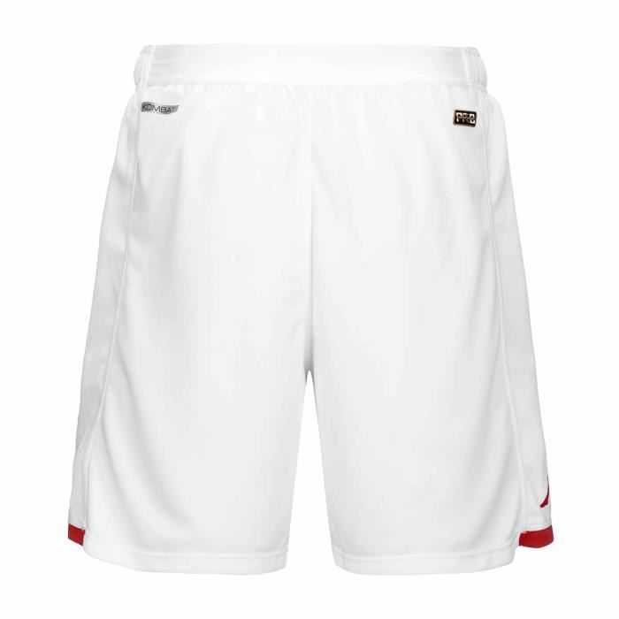 Short de match KOMBAT RYDER PRO AS Monaco pour Homme - Blanc, rouge ...