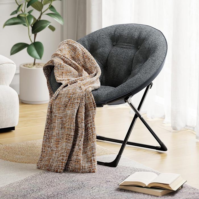 Fauteuil relax PROMIRACAL, fauteuil lounge pliable métal gris avec ...
