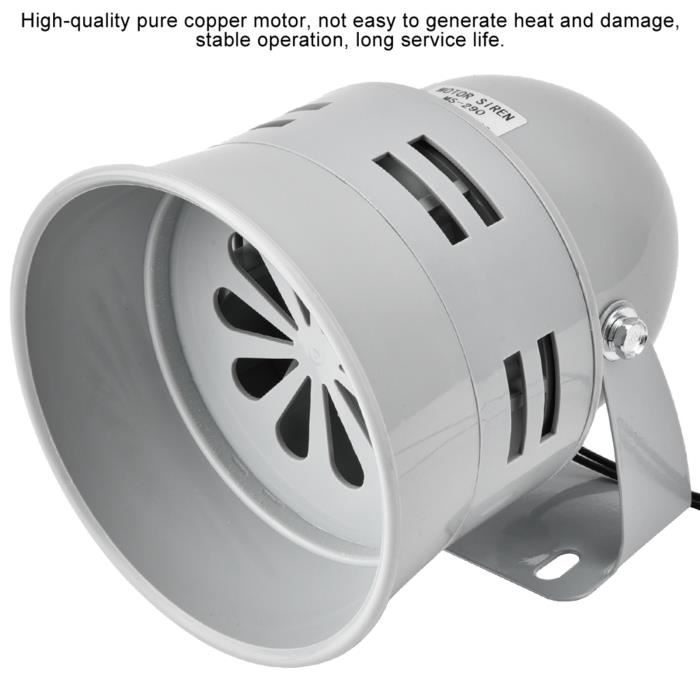 PAR - Alarme motorisée Alarme à moteur électrique 40W, Mini klaxon de ...