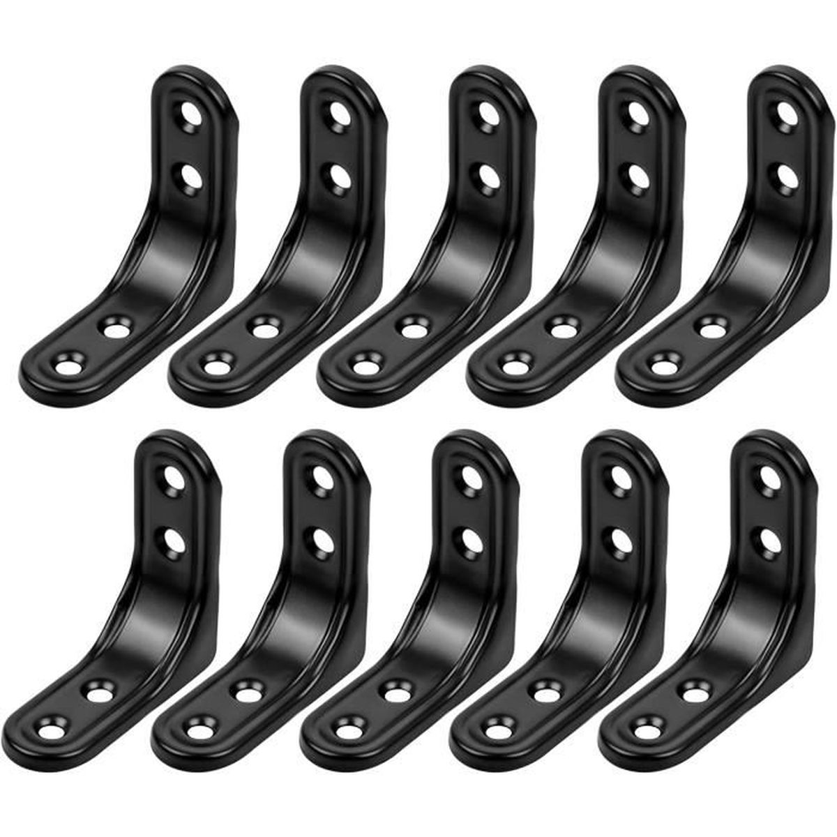 10Pcs Équerre de Coin 50x50mm Équerre D'assemblage Angle Droit Support ...