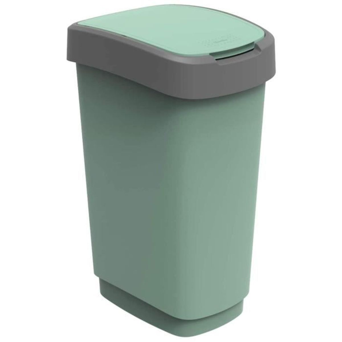 Poubelle pivotante Rotho Twist ECO 50L vert - Cdiscount Maison