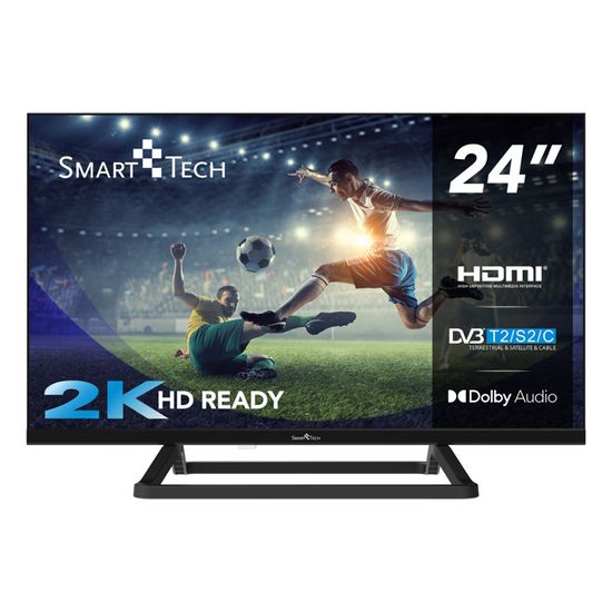 Smart Tech 24HN01V3 HD LED TV 24 Pouces (60cm) Triple Tuner Dolby Audio ...