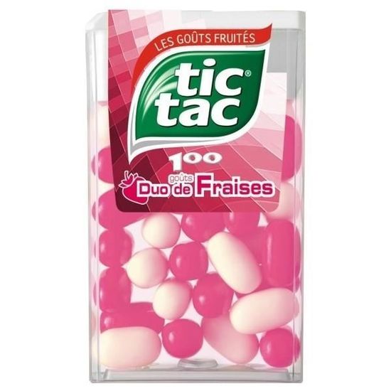 TIC TAC 100 DUO FRAISE X24 - Cdiscount Au quotidien