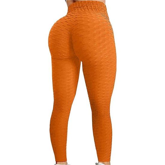 Leggings Femme Anti-Cellulite Push Up Butt Lift Elastique Taille Haute Grande Taille Sport ...