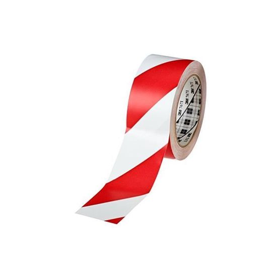 Ruban adhésif PVC - SCOTCH - 767i - Rouge/Blanc - 50,8 mm x 33 m ...