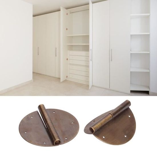 Charnière ronde 2 Ensembles Charnières Rondes en Laiton Charnière ...