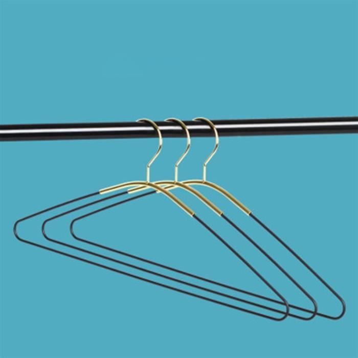 Cintre en fer massif en or noir 5 pièces, étendoir, cintres ...