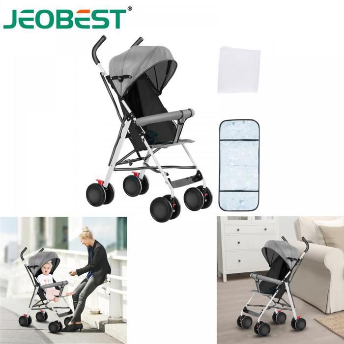 JEOBEST Poussette Canne Compacte, Force Portante de 35 kg, Pochette de ...