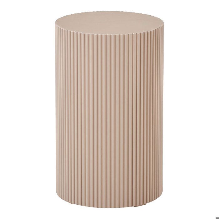 Farense table d'angle Ø30cm beige. - Cdiscount Maison