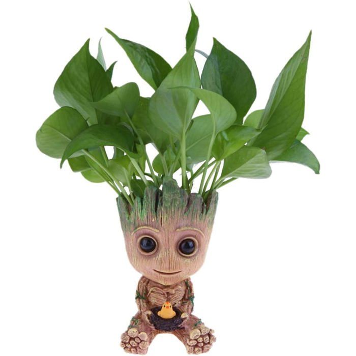 SLOCME Pot de fleurs décoratif avec trou de ainage en forme de bébé ...