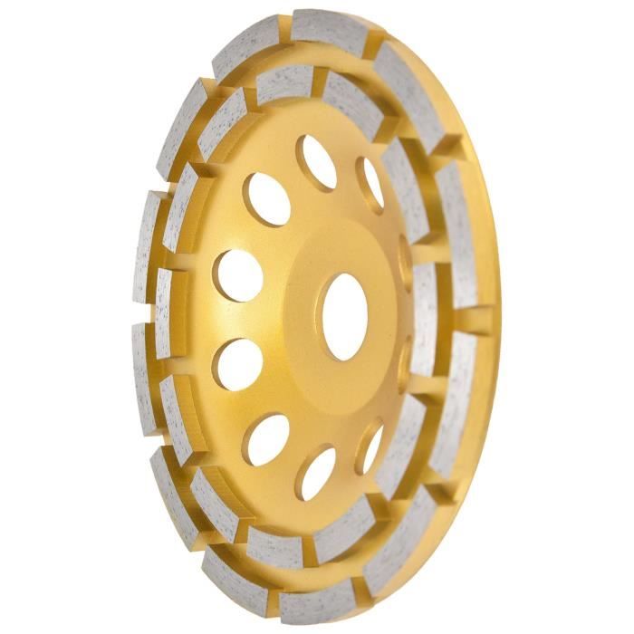 Akozon disque de meuleuse d'angle Meule diamantée à double rangée de ...