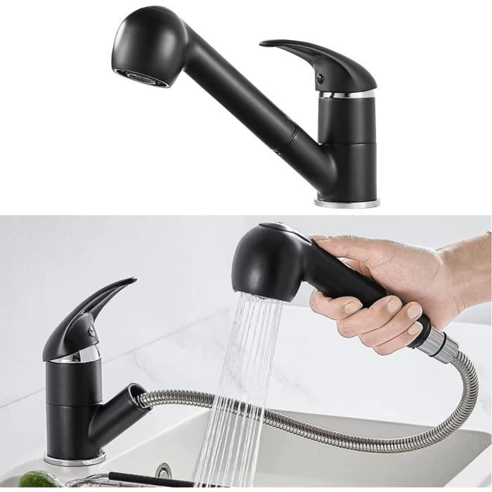 Robinet Extensible Avec 2 Modes D'Eau,Robinet Mitigeur Cuisine ...