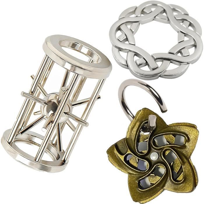 Puzzle 3D - Brain Teasers - Kit Métal - Défi Logique - Jouet de ...