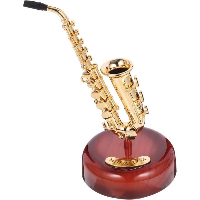Boîte Boîte À Musique Rétro Mini-Saxophone Modèle De Sax Alto Décor ...