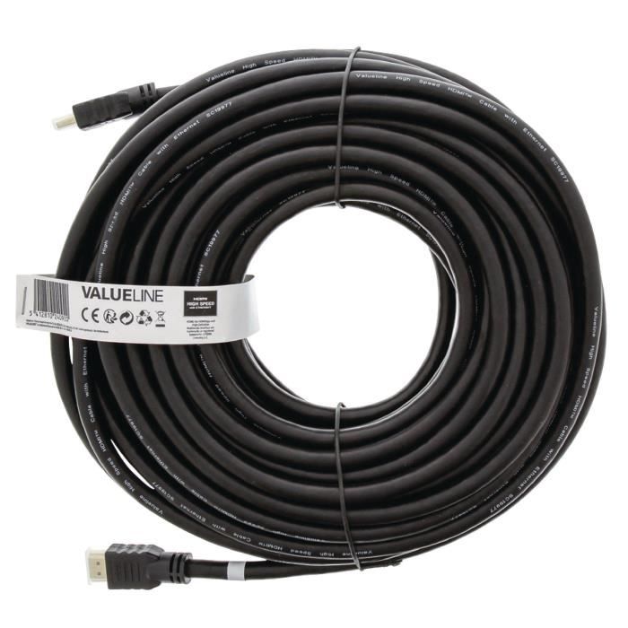 CABLE CORDON HDMI VERS HDMI 20m HDMI HAUTE VITESSE + ETHERNET HD TV 4K ...