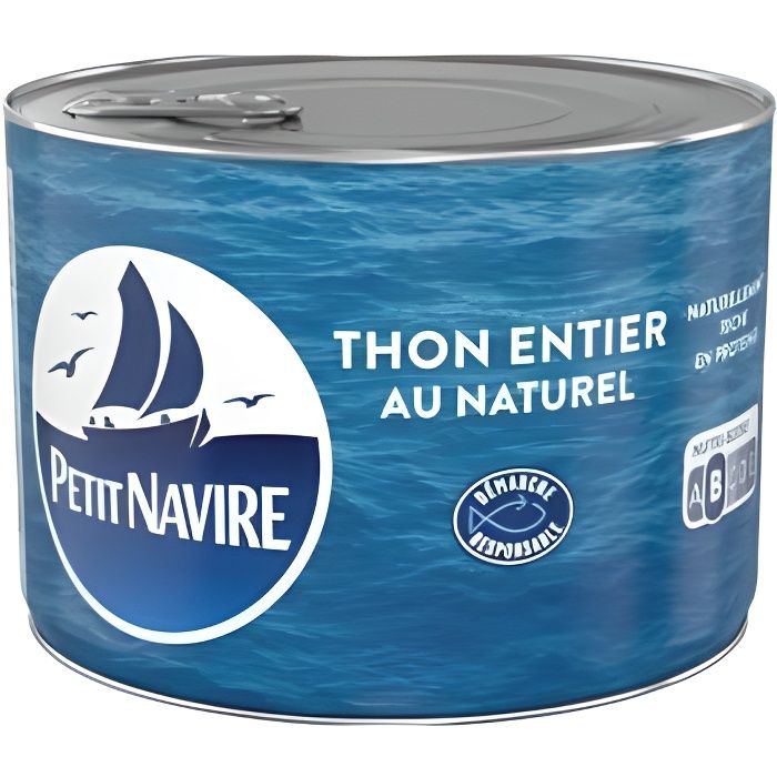 Thon entier au naturel albacore Petit Navire - 400 g - Cdiscount Au ...