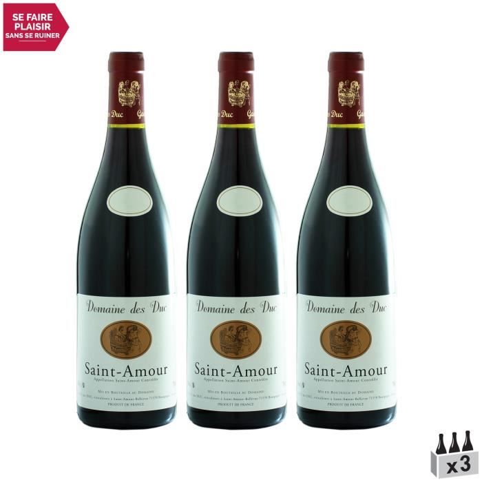 Saint-Amour Rouge 2020 - Lot de 3x75cl - Domaine des Duc - Vin AOC ...