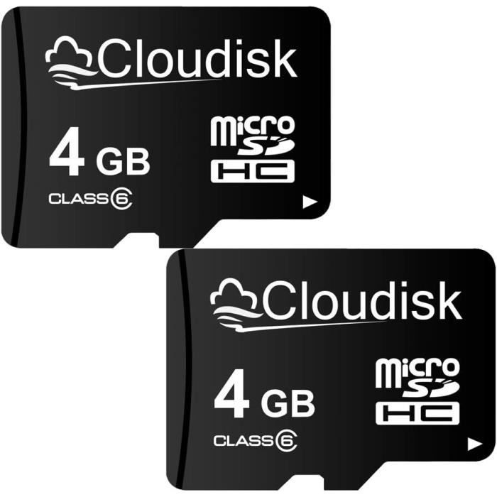 Lot De 2 Cartes Micro Sd Carte Micro Sd Carte Mémoire (4Gb)[u708 ...