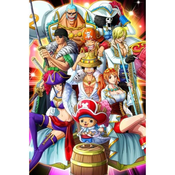JMG797 5D DIY diamond painting kit, Anime "One Piece" round crystal ...