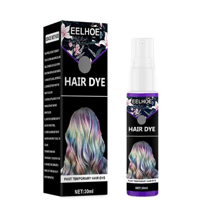Violet - Spray de coloration capillaire temporaire, 6 couleurs, unisexe ...