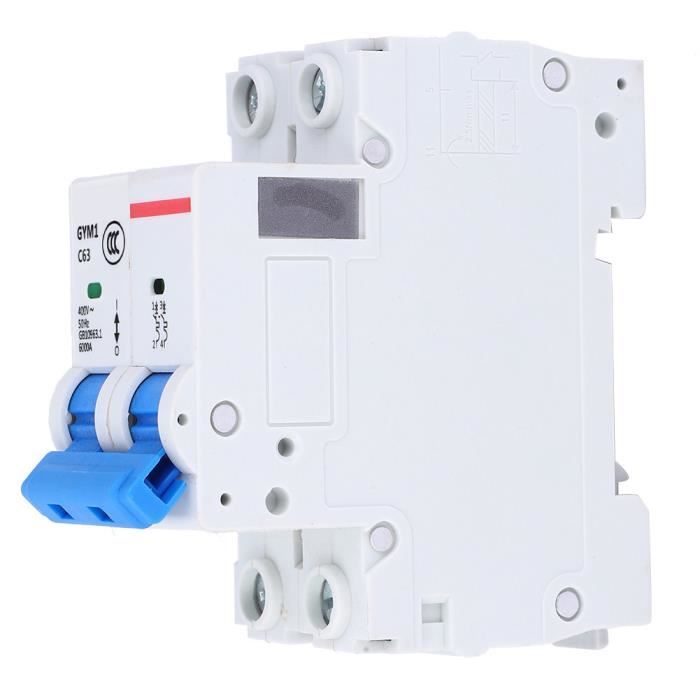 Cikonielf Disjoncteur d'air 400V Disjoncteur 2 pièces GYM1-DZ47S Petit disjoncteur de protection ...