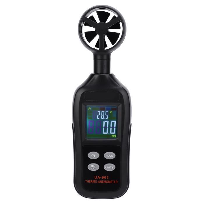 Duokon Anémomètre UA965 High Accuracy Mini Digital Anemometer Hand‑Held ...