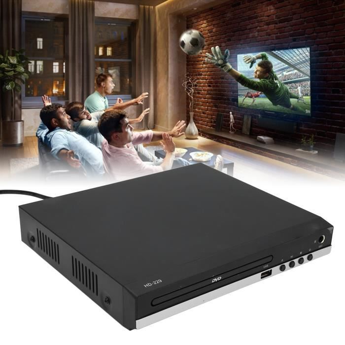 Duokon lecteur DVD compact Mini lecteur DVD Prise en charge 1080P ...