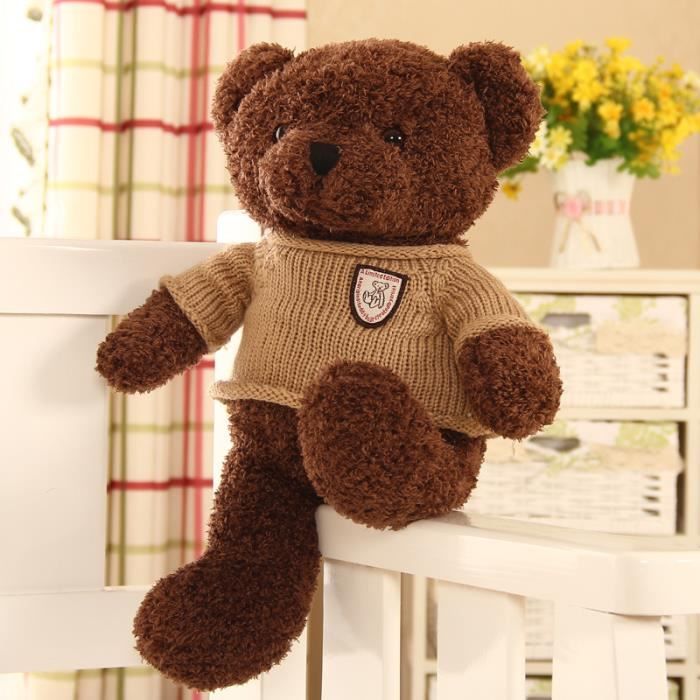 Nounours Ours en peluche - Brun 35cm - Cdiscount Jeux - Jouets