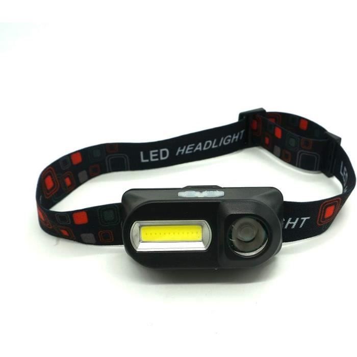 Headlamp Mini Cob Led Phare Phare Xpe Lampe Frontale Lampe De Poche Usb ...