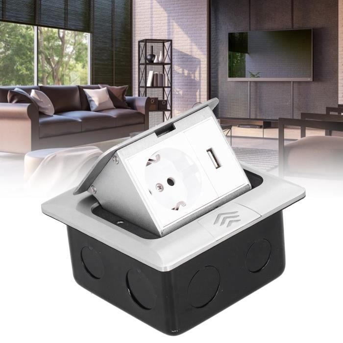 Prise électrique au sol GOTOTOP - Rectangulaire - A encastrer - Prise ...