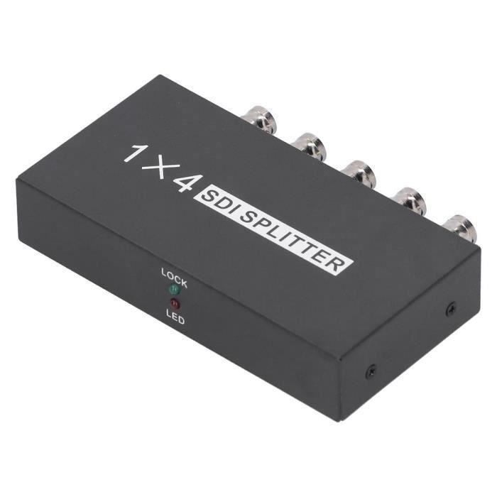 Cloud-Dilwe Splitter Répartiteur SDI 100-240 V F214 1x4 1 entrée 4 sorties Prend en charge le ...