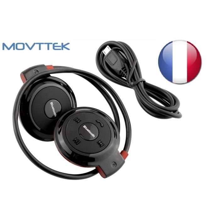 Mini casque sport Movttek® avec microphone bluetooth portée 10 mètres ...