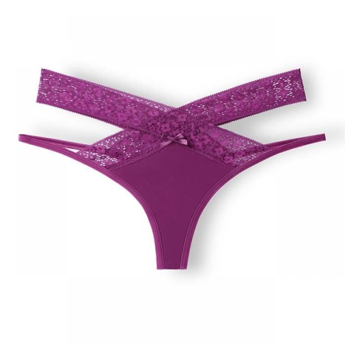 String Sexy en dentelle pour femmes sous vêtement sans couture ...