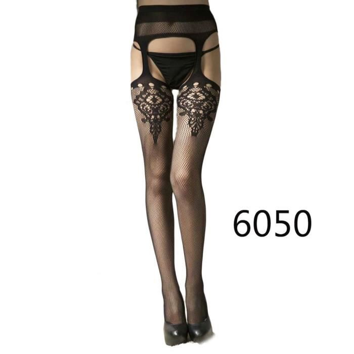 Collant Bas De Corps En Résille Tout En Un Sexy Sans Entrejambe