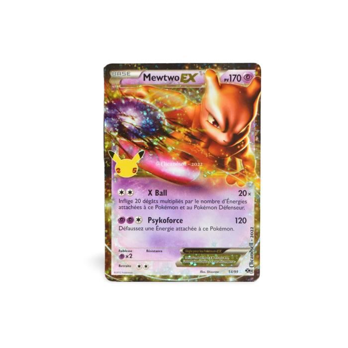 Carte Pokémon Mewtwo EX 170 PV 54-99 Célébrations NEUF FR - Cdiscount ...
