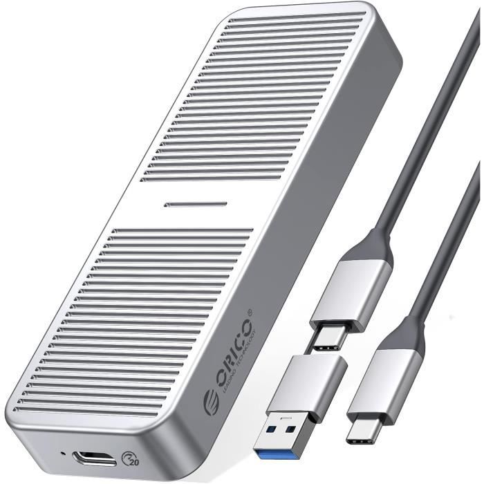 Boîtier Ssd M.2 Nvme 20Gbps Usb3.2 Gen2X2 Adaptateur Pcie Usb-C Pour ...